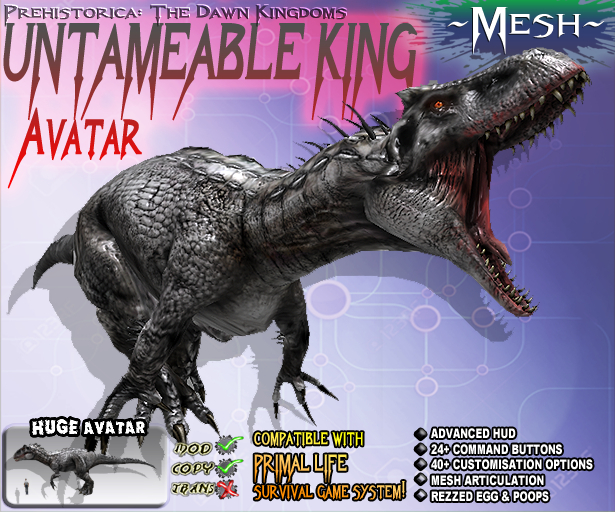Second Life Marketplace - "UNTAMEABLE KING" {GENETIC EDITION} ~ Mesh ...